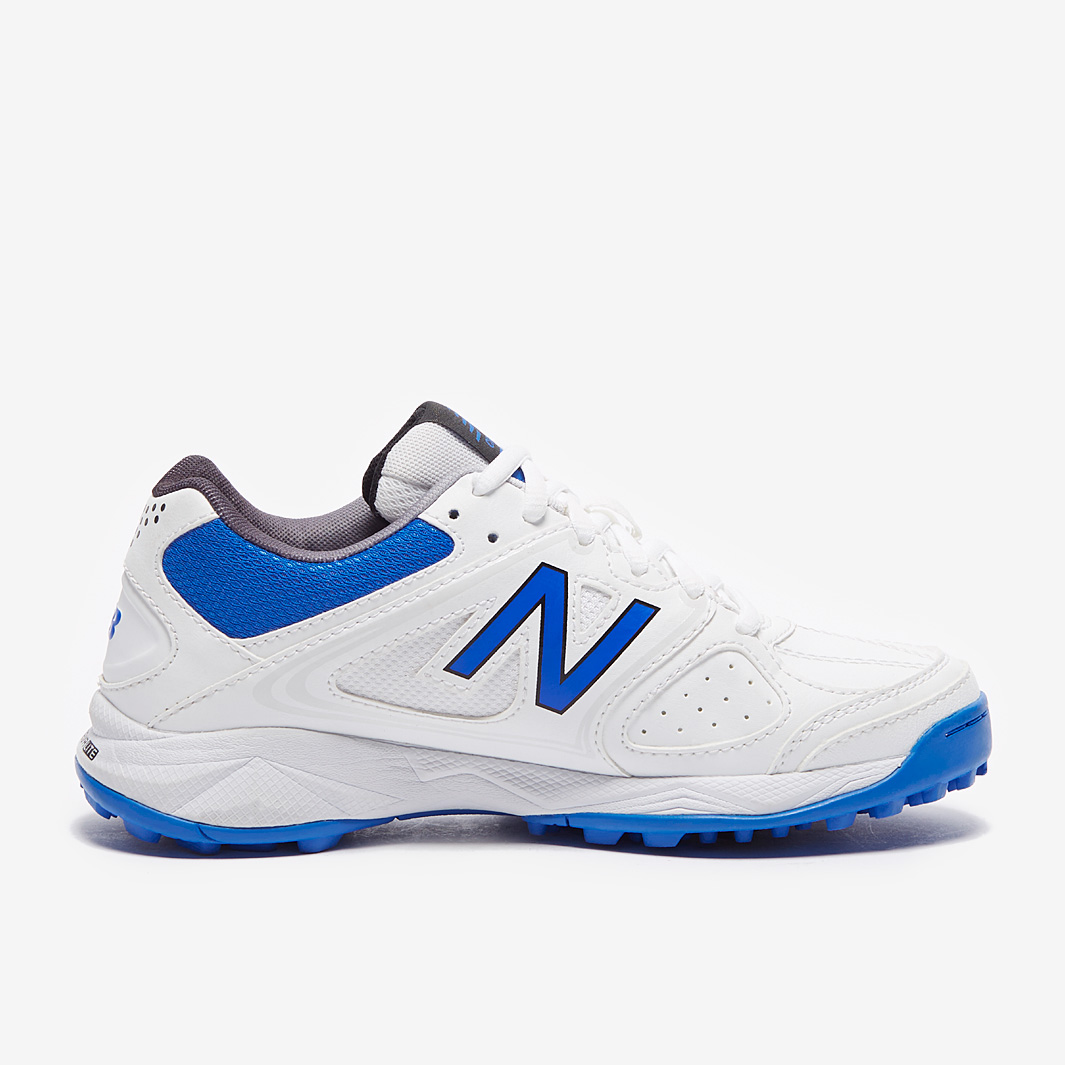 New Balance CK4020 Junior Turf Cricket Shoe - White/ Blue - Boys Shoes