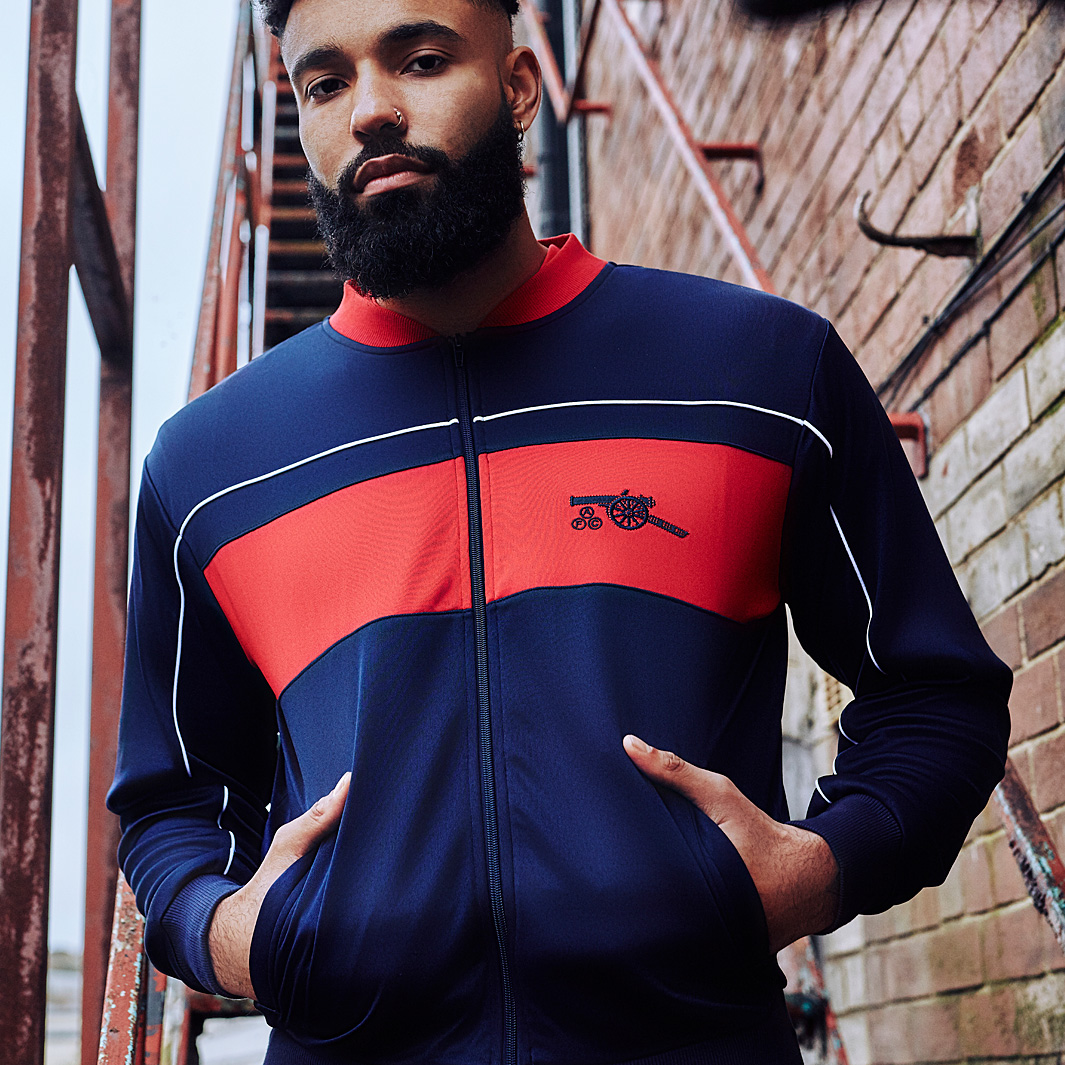 Arsenal Retro 1982 Track Jacket - Blue/Red/White