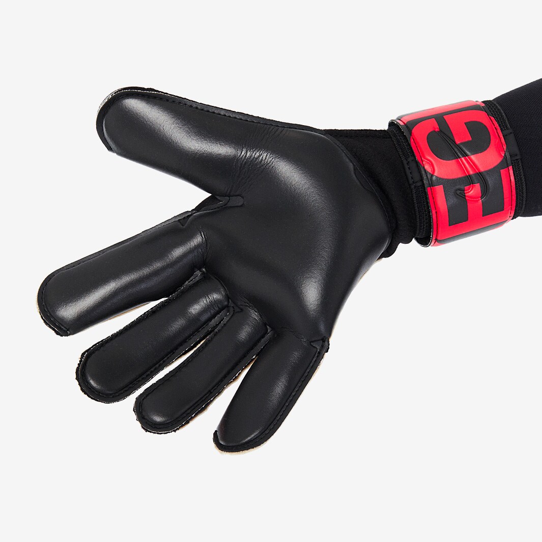 Nike Grip 3 - Mens GK Gloves - Flat Palm - White/Black/Laser Crimson