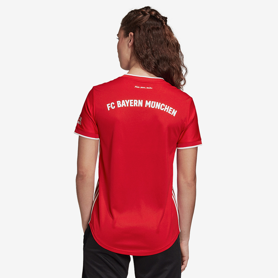 adidas Bayern Munich 2020/21 Womens Home Shirt - FCB True Red - Womens ...