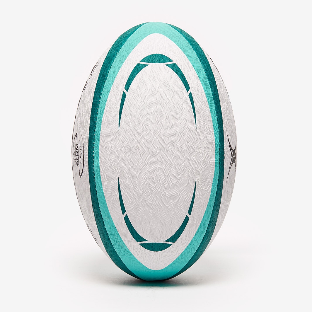 Gilbert Atom Rugby Match Ball - Green - Rugby Balls | Pro:Direct Soccer