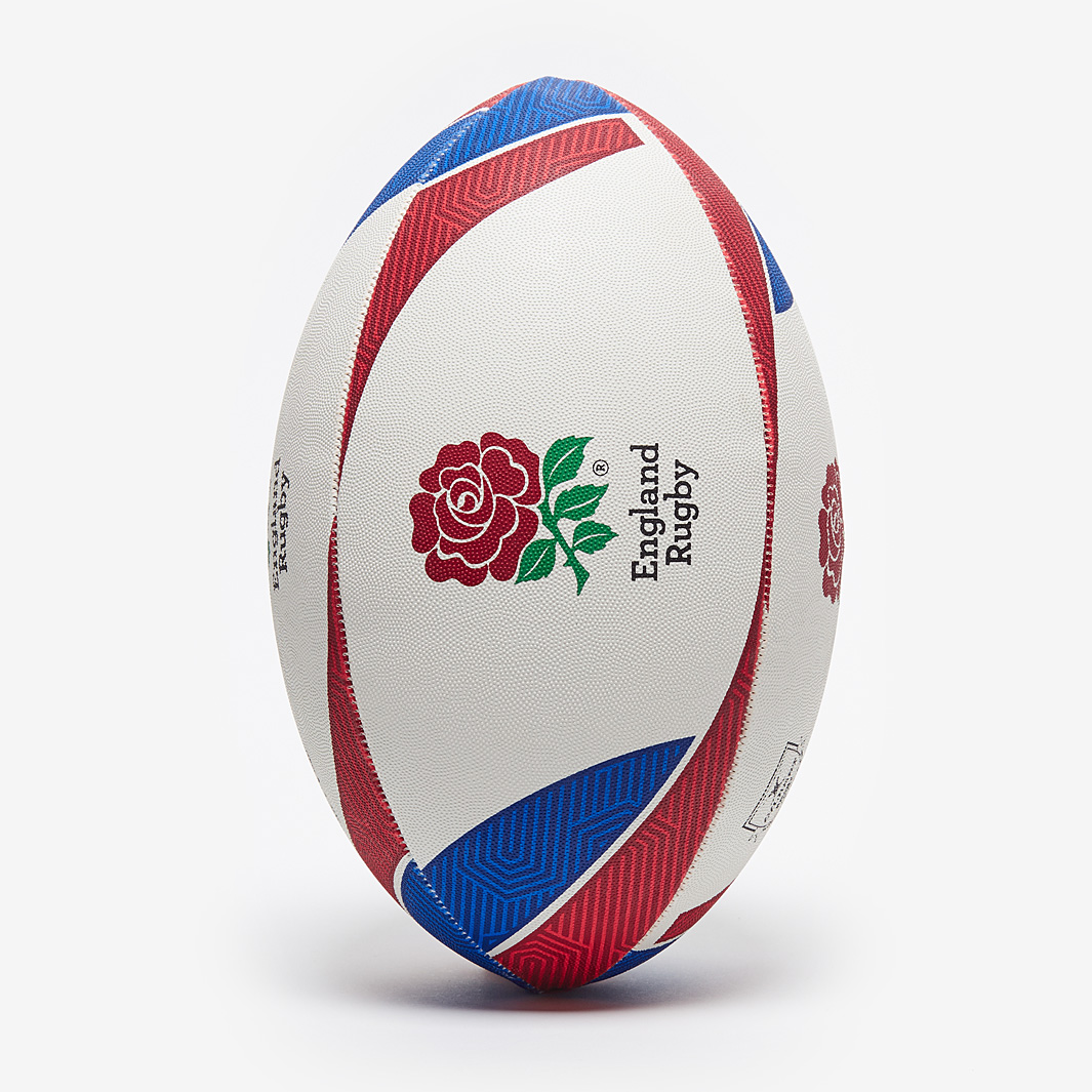 Gilbert England Supporters Ball - White/Red - Rugby Balls