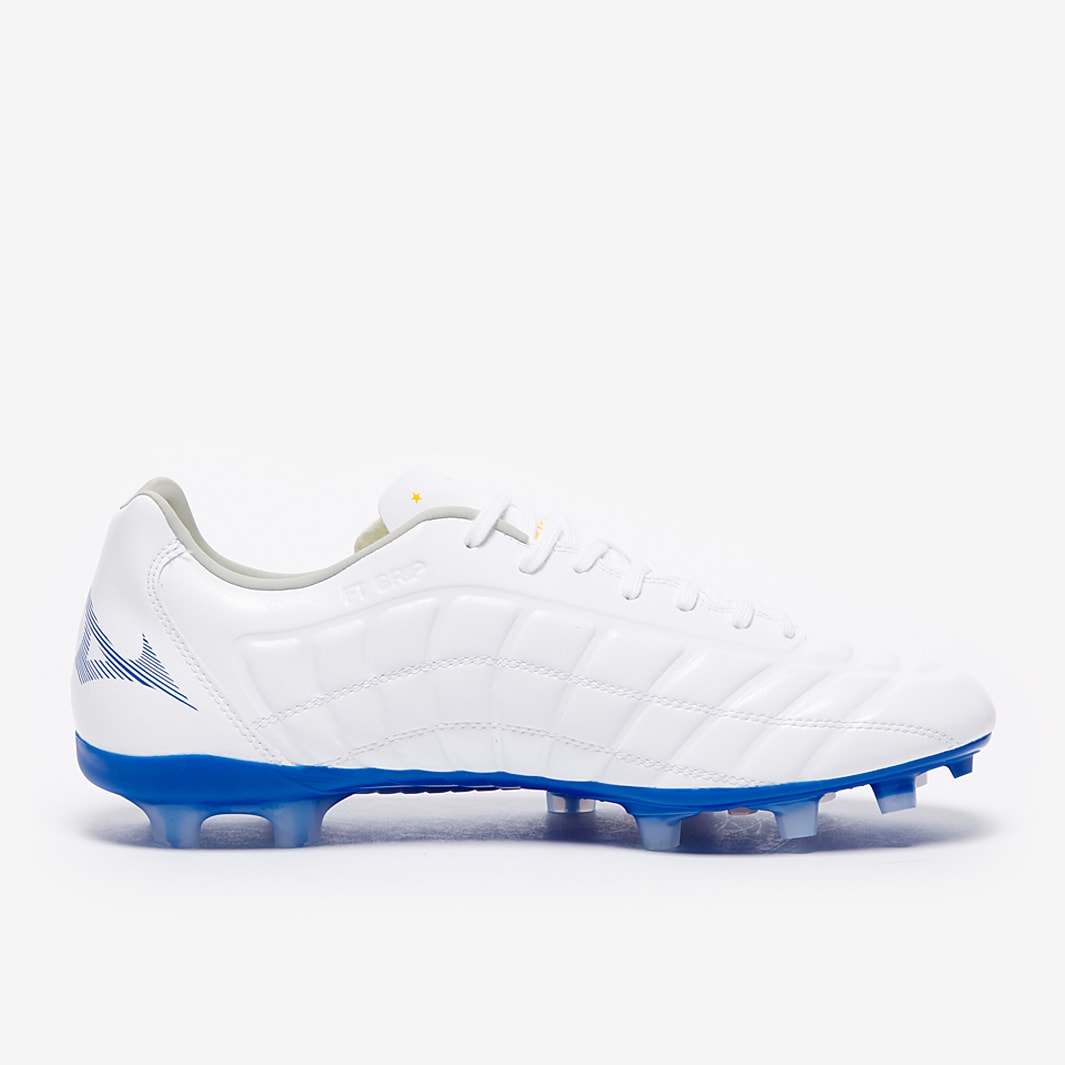 Mizuno Rebula Cup Pro FG - Blanco/Azul - Botas de Fútbol | Pro:Direct ...
