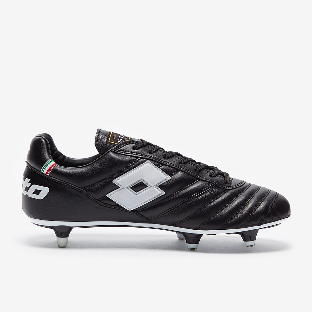 Lotto Stadio 200 II SG - Black/White - Soft Ground - Mens Boots