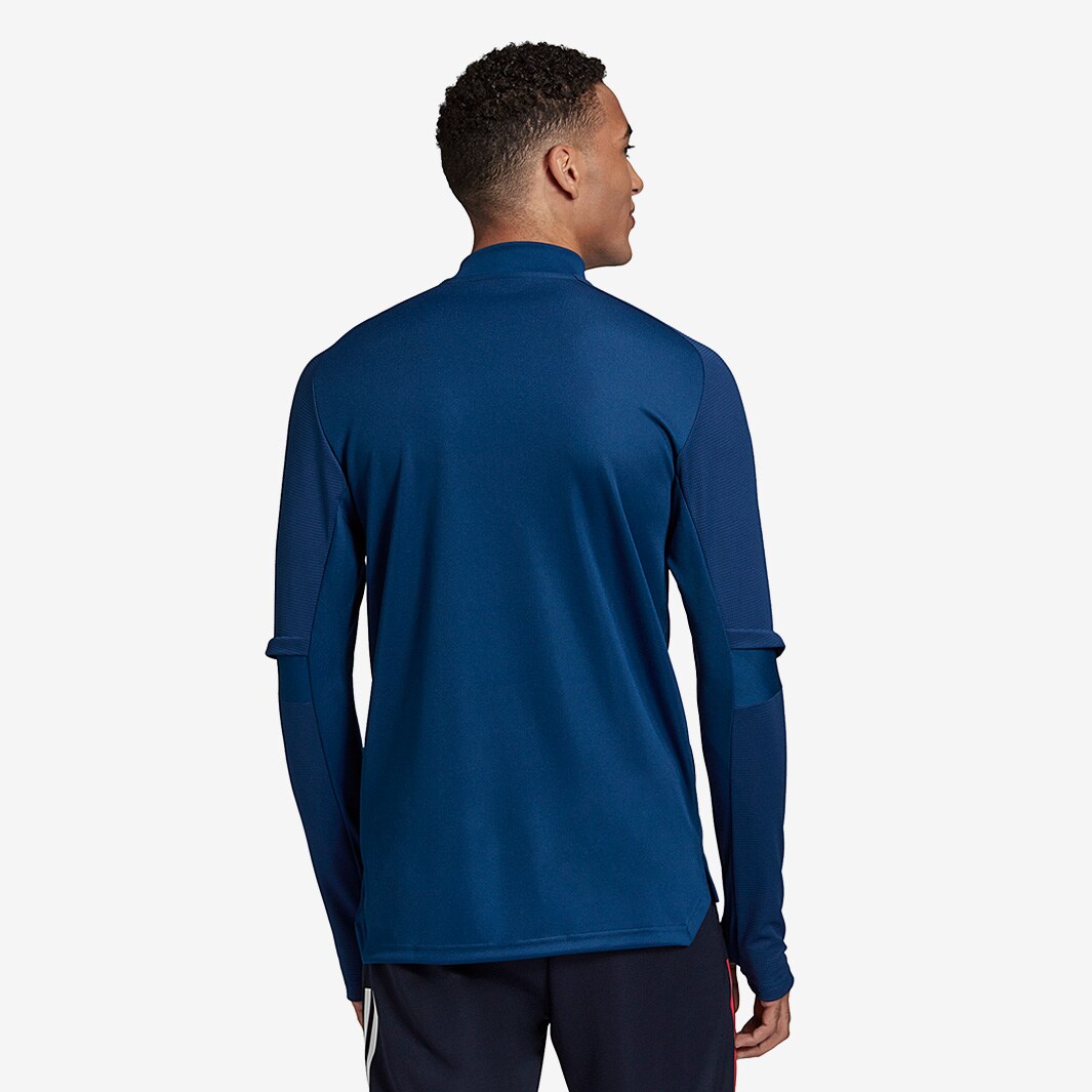 adidas Lyon 20/21 Track Top - Mystery Blue - Mens Replica - Tops