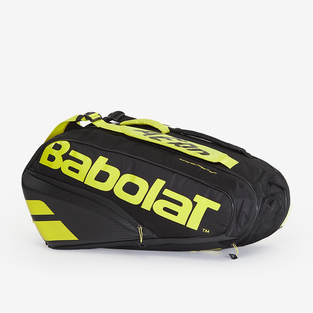 Babolat Pure Aero 6 Racket Bag - Black/Yellow - Bags & Luggage
