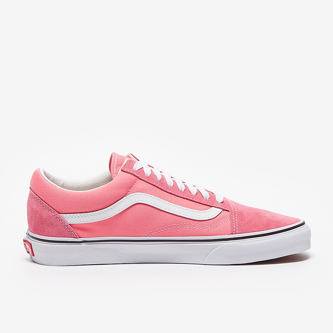 Vans UA Old Skool Pink Lemonade True White Trainers Mens Shoes