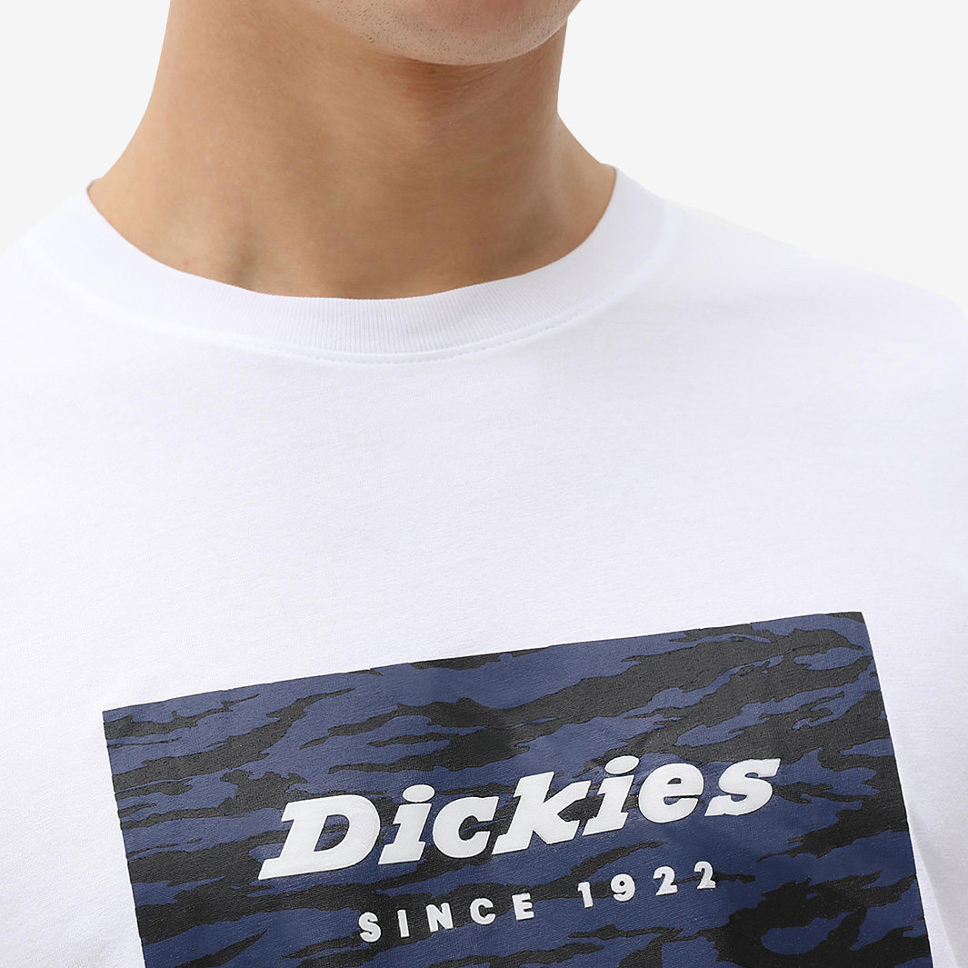 Dickies Quamba Box Tee - White - Tops - Mens Clothing