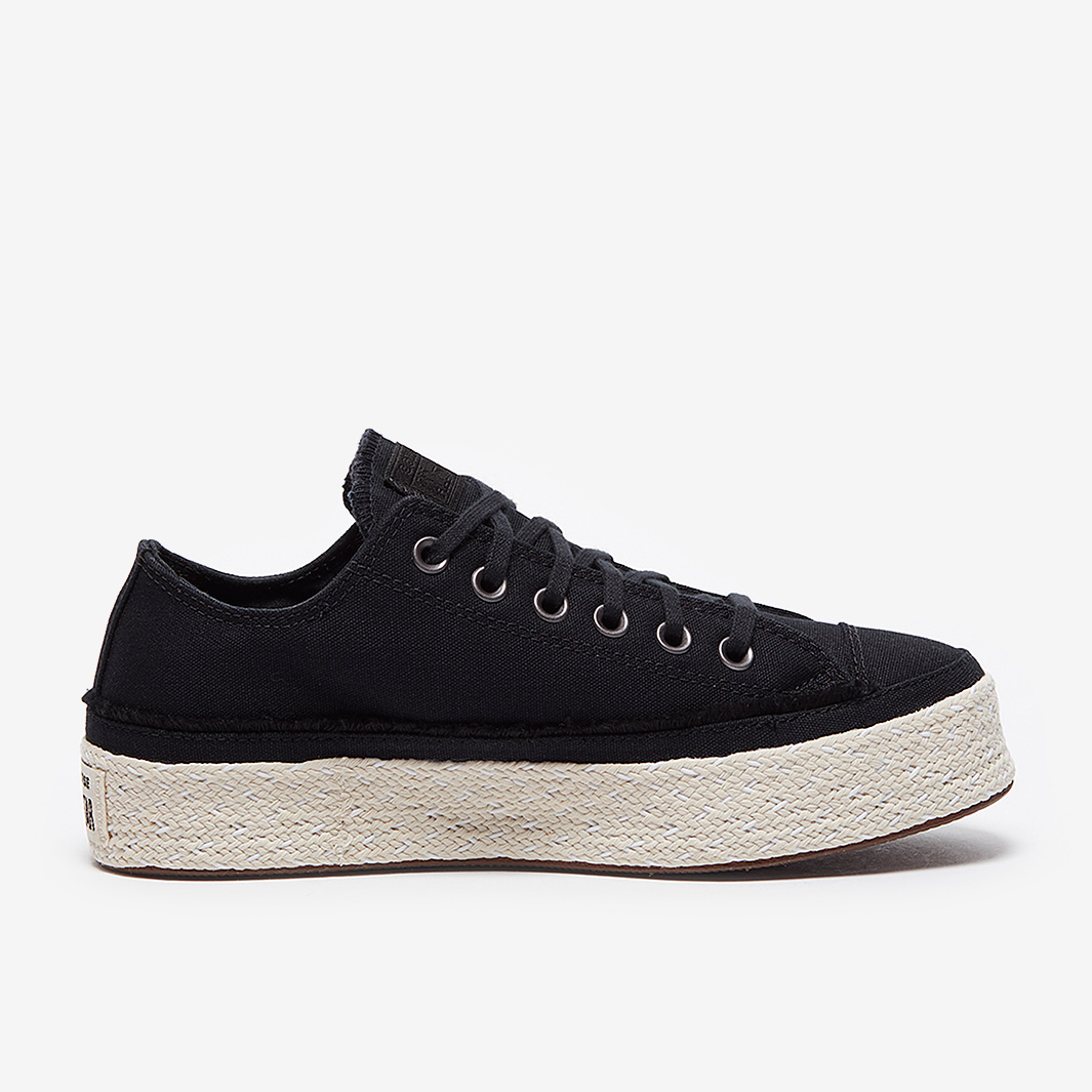 Converse Womens Chuck Taylor All Star Espadrille - Black/White/Natural ...