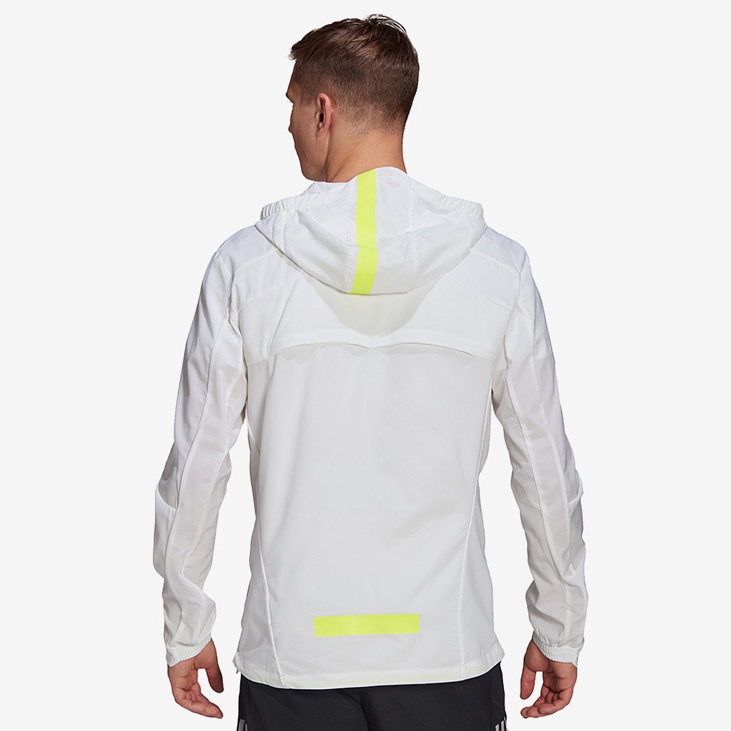 adidas Marathon Translucent Jacket - White - Mens Clothing