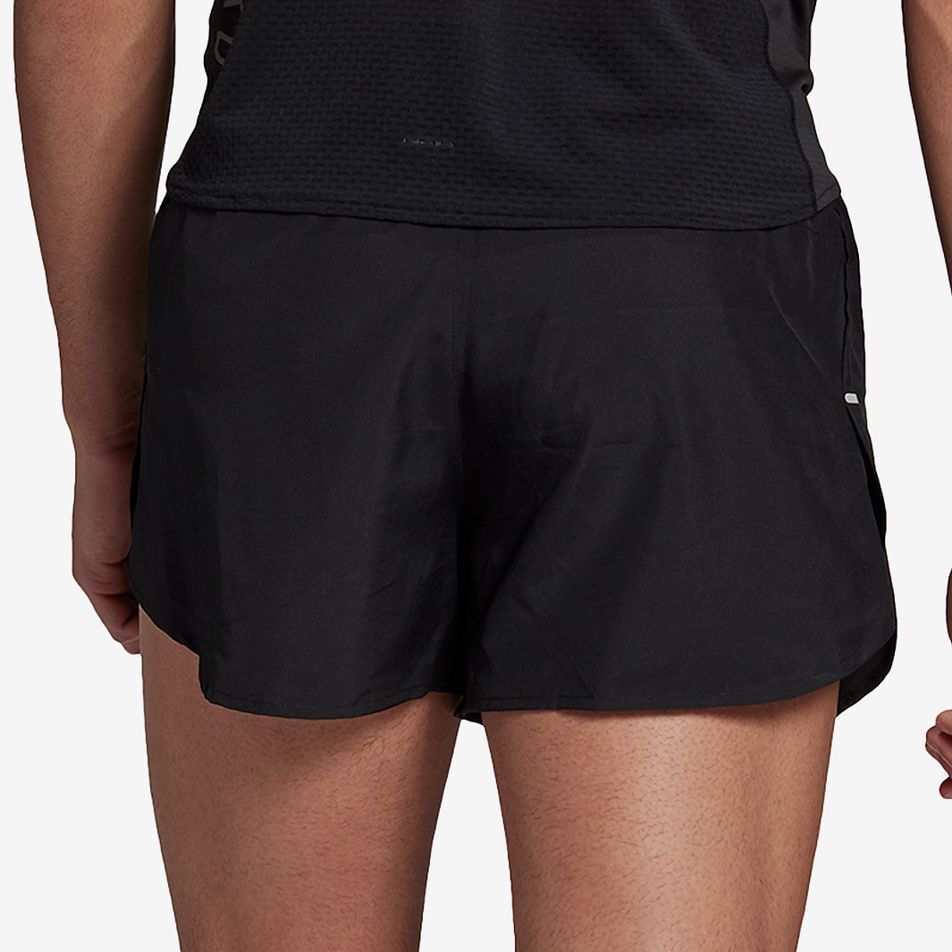 adidas Fast Split Short - Black - Mens Clothing | Pro:Direct Running