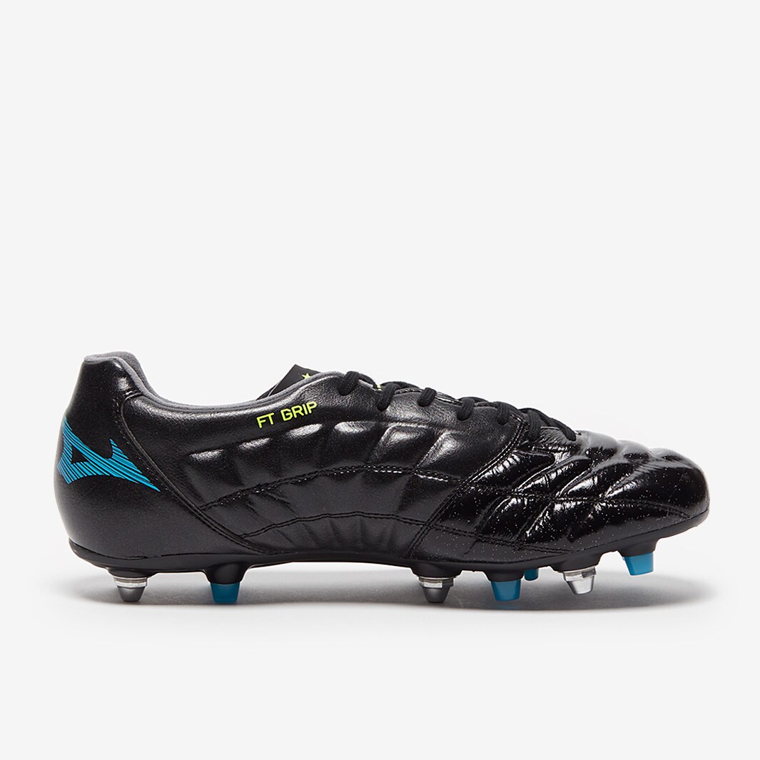 Mizuno Rebula Cup Made In Japan SG Mix - Black/Blue Atoll - Soft Ground ...