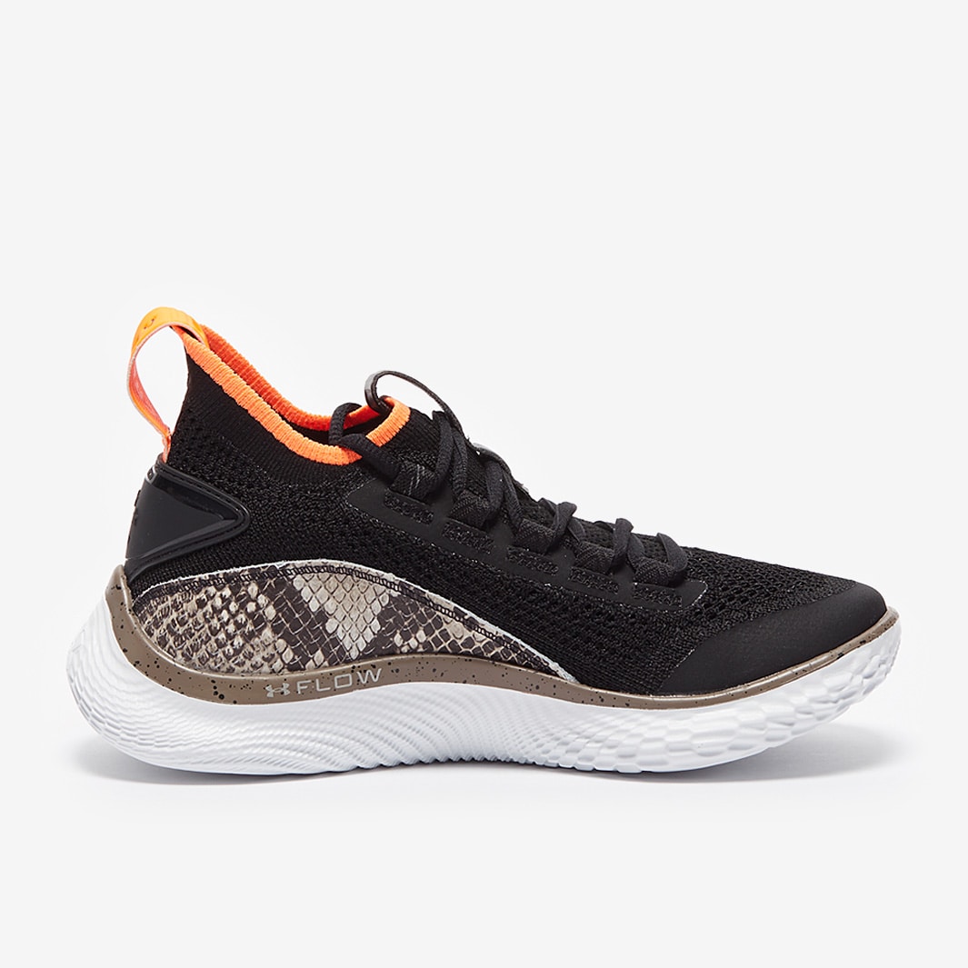 Under Armour Curry 8 Older Kids (GS) - Black/White - Boys Shoes