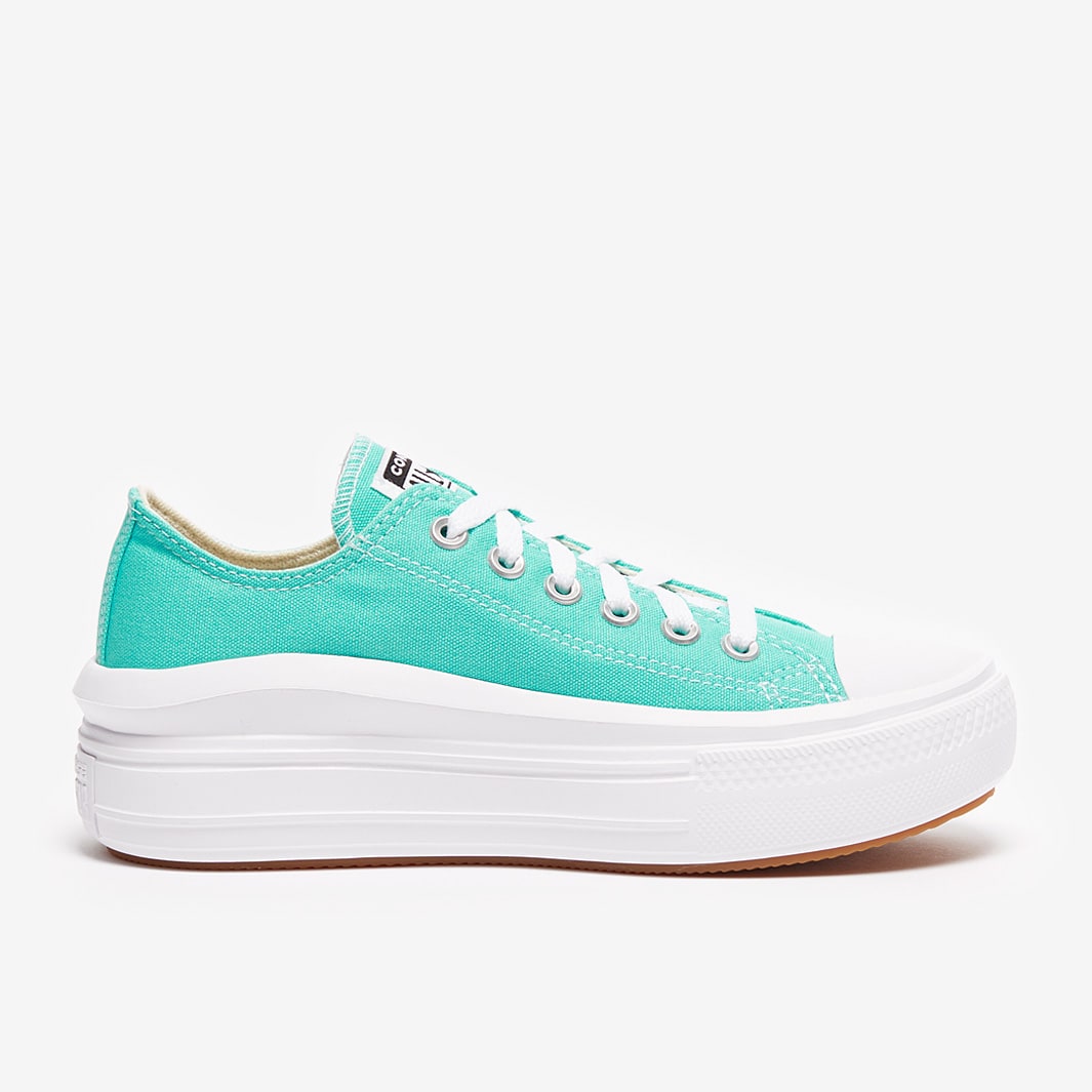 Converse Womens Chuck Taylor All Star Move - Electric Aqua/White/White ...