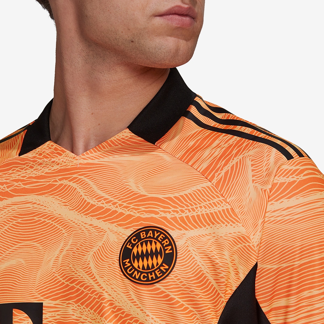 adidas FC Bayern Munich 21/22 GK Shirt - Acid Orange - Mens Replica