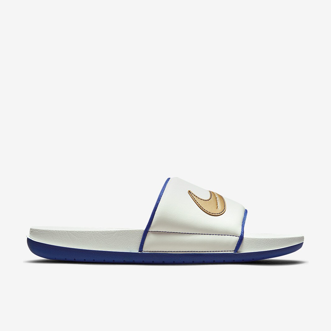 Nike Sportswear Offcourt Slide - Sail/Metallic Gold/Deep Royal Blue ...