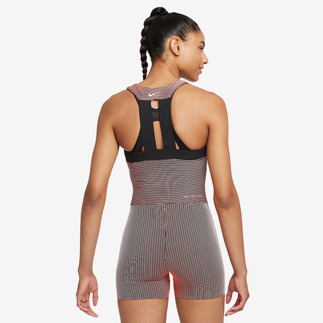 Nike Womens Dri-FIT Advance Race Unitard - Pale Coral/Black/Black/White ...