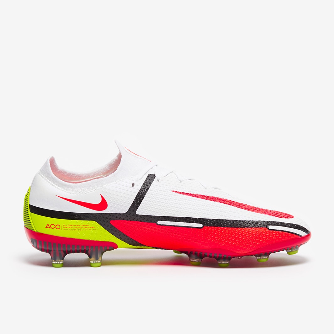 Nike Phantom GT II Elite AG-Pro - White/Bright Crimson/Volt - Mens Boots