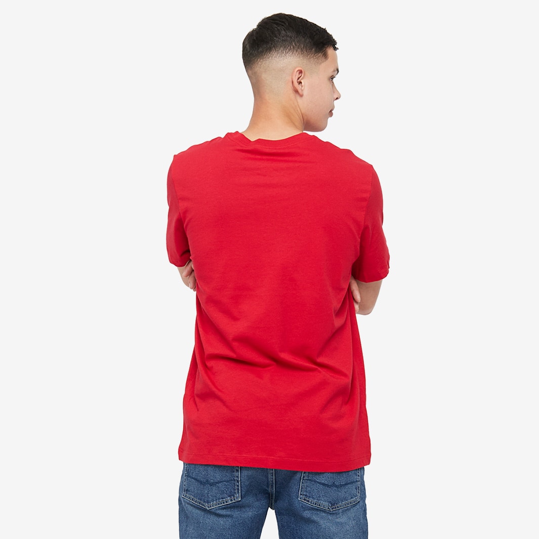 Nike Liverpool 21/22 Evergreen Crest Tee - Gym Red/Fossil - Mens Replica