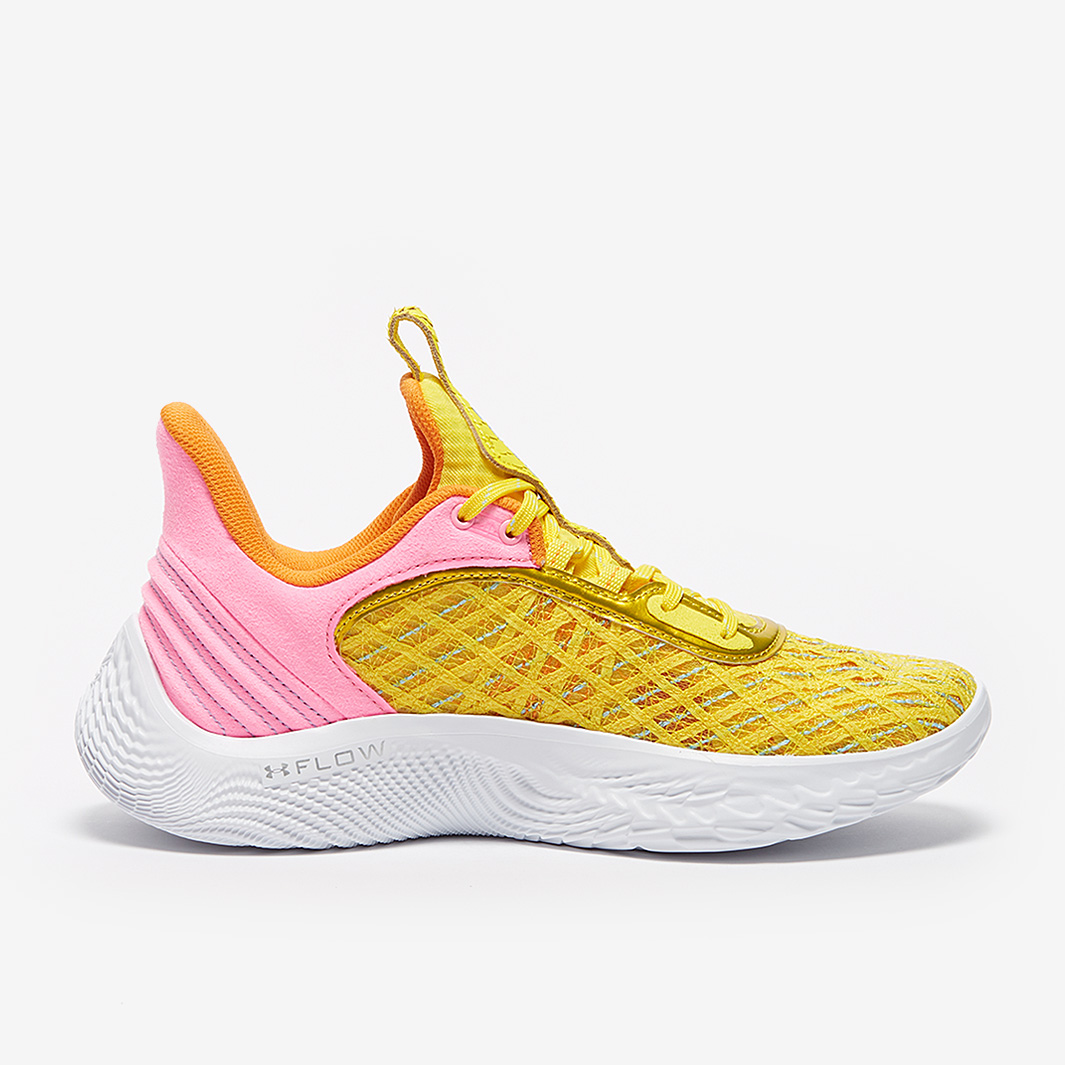 Under Armour Curry 9 - Lemonade/Solar Pink/Sky Blue - Mens Shoes