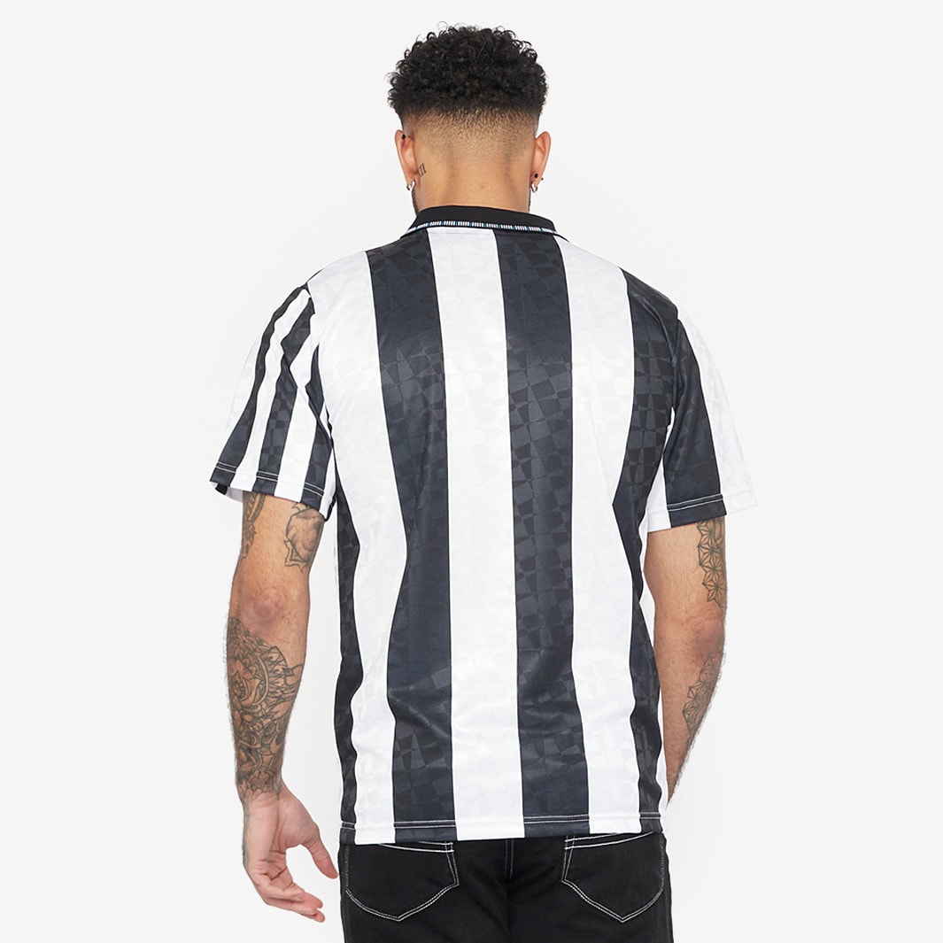 Score Draw Newcastle United 1990 Shirt - Black/White - Mens Replica