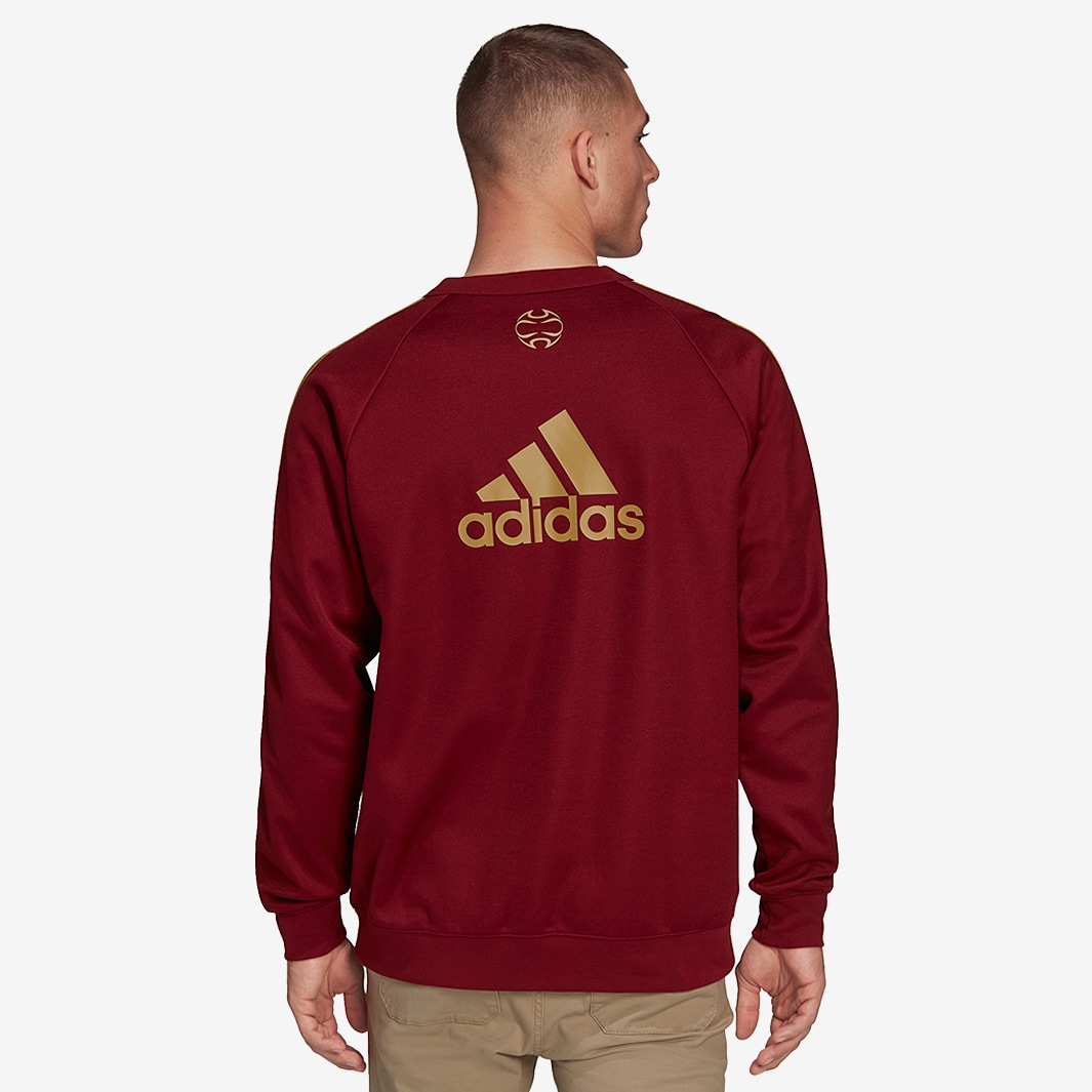 adidas Arsenal 21/22 Teamgiest Training Crew Sweatshirt - Noble Maroon ...