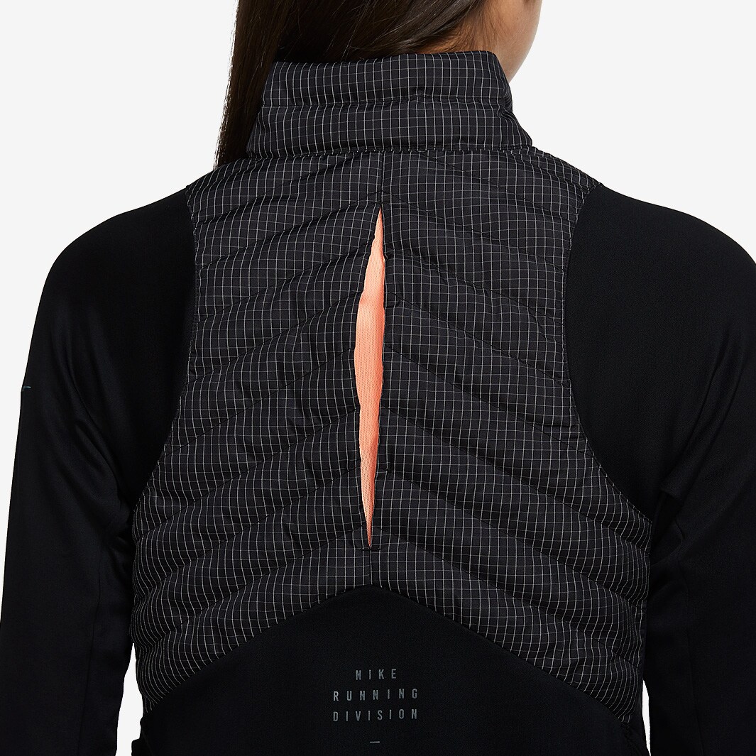 Nike Womens Therma-FIT Run Division Jacket - Black/Atomic Orange/Blkref ...