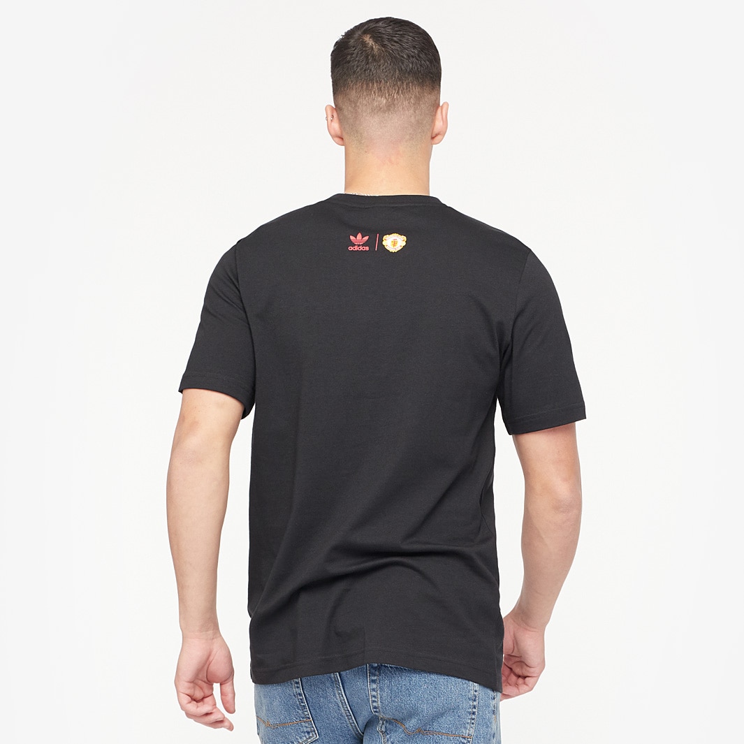 adidas Originals Manchester United Old Trafford Trefoil Tee - Black ...