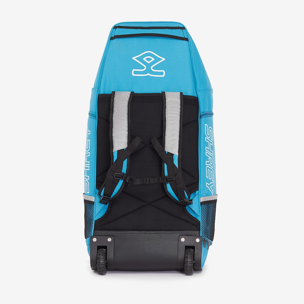 Shrey Elite Duffle Wheelie Bag - Blue/Grey - Bags & Luggage