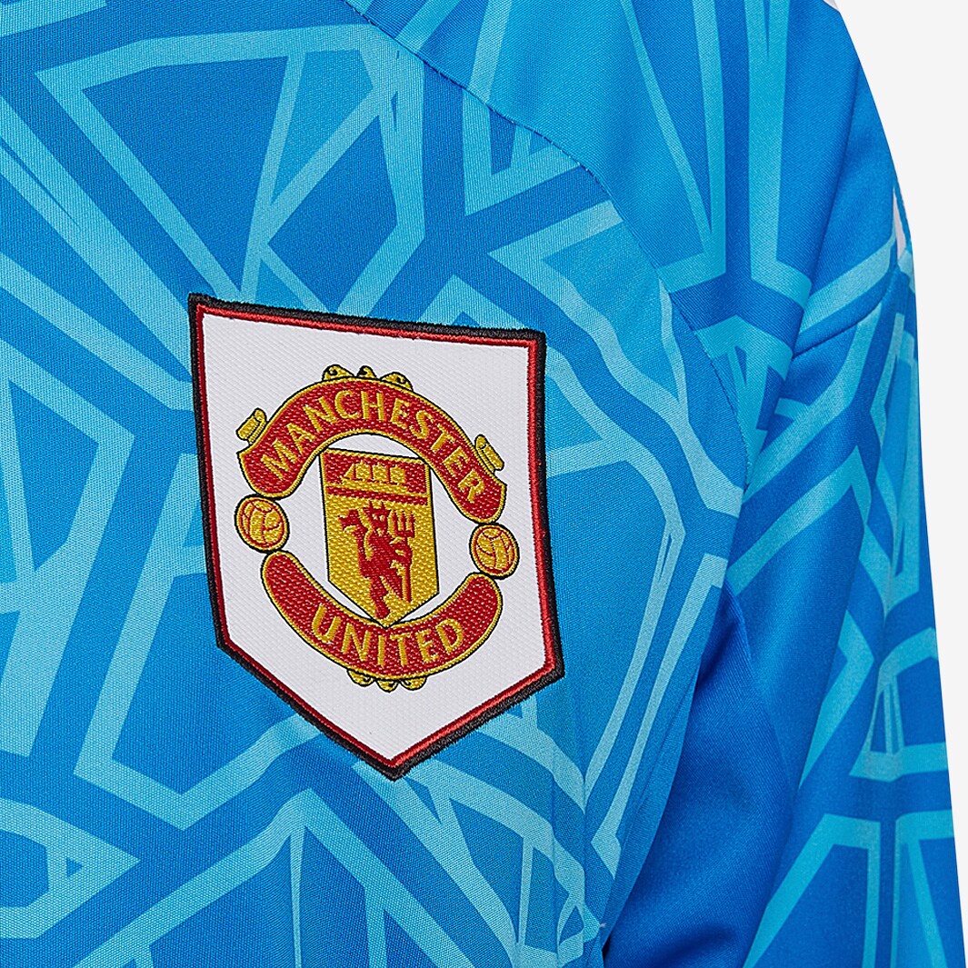 adidas Manchester United 22/23 Youths Home GK LS Shirt - Blue Rush ...