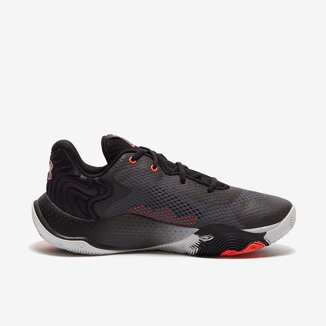 Under Armour Spawn 4 - Pitch Hrey/Black/Beta - Mens Shoes