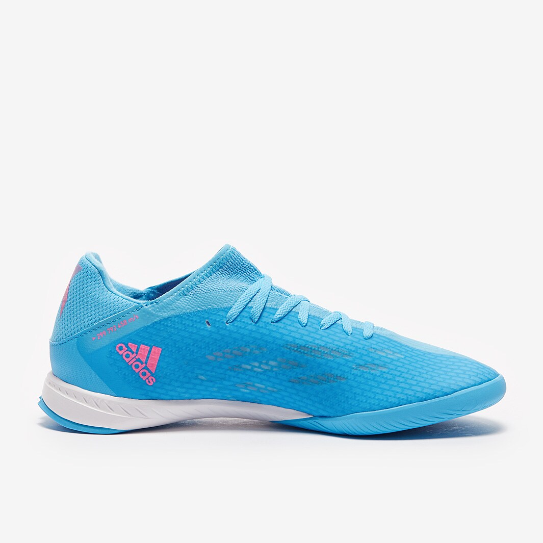 adidas X Speedflow.3 IN - Sky Rush/Team Shock Pink/White - Mens Boots
