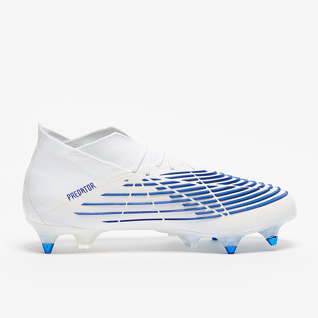adidas Predator Edge.1 SG - White/Hi-Res Blue/White - Mens Boots