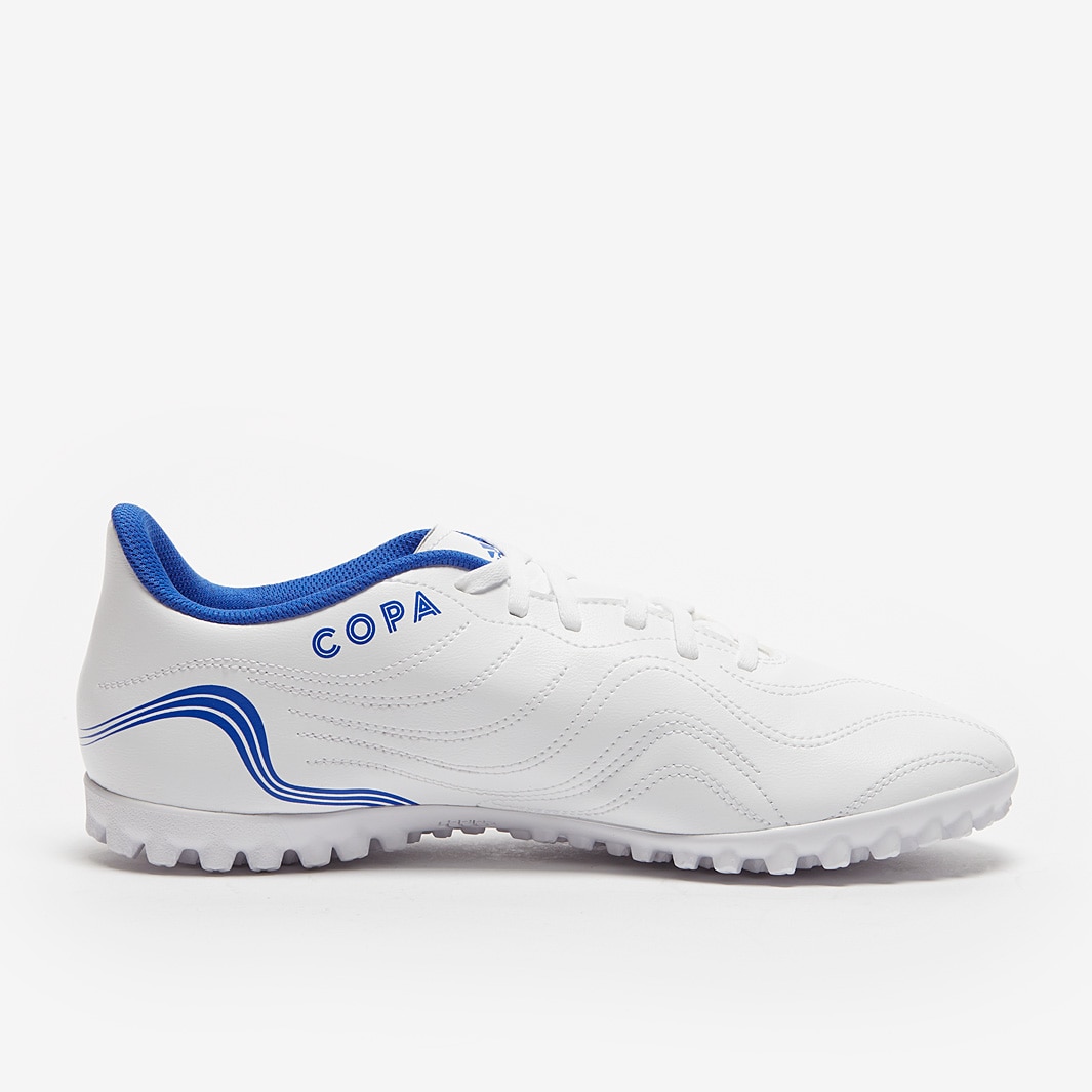 adidas Copa Sense.4 TF - White/Hi-Res Blue/Legacy Indigo - Mens Boots