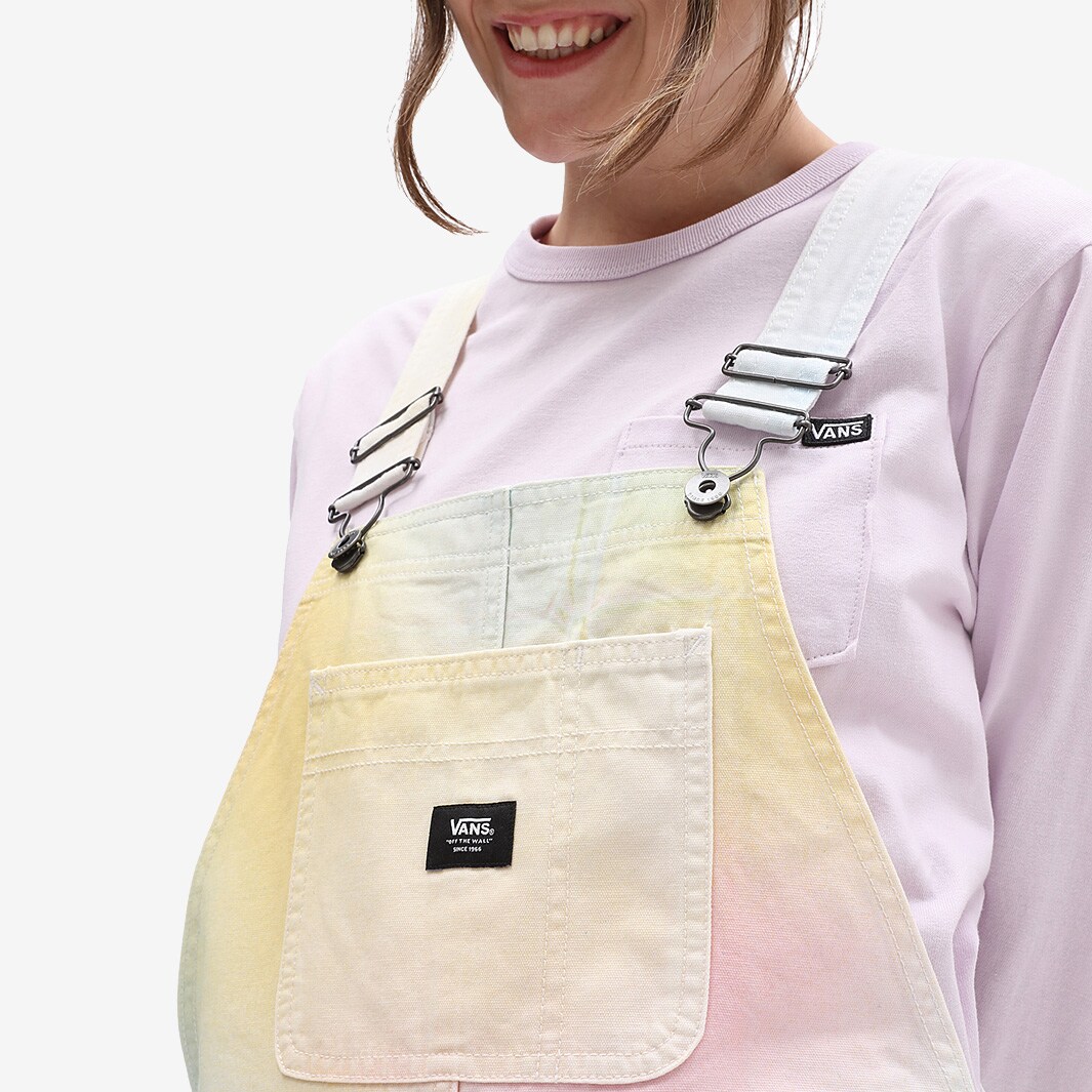Vans Tri Dye Ground Work Overall - Cradle Pink - - Womens Clothing