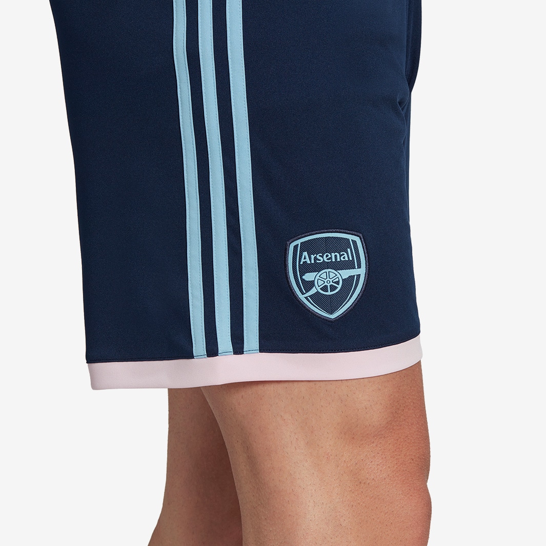 adidas Arsenal 22/23 Third Shorts - Collegiate Navy/Clear Blue - Mens ...