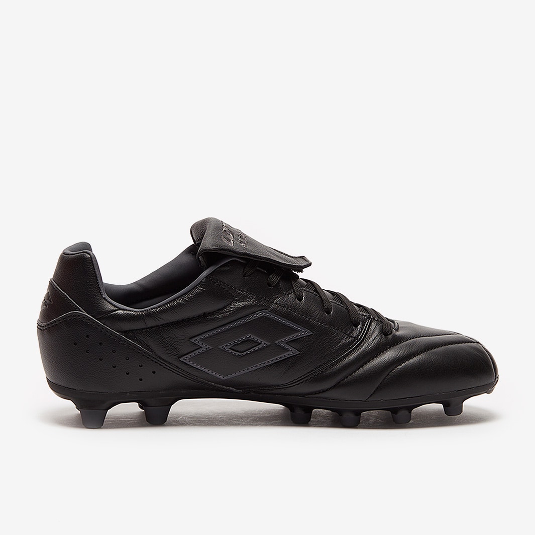 Lotto Stadio 200 III FG - Black/Asphalt - Mens Boots