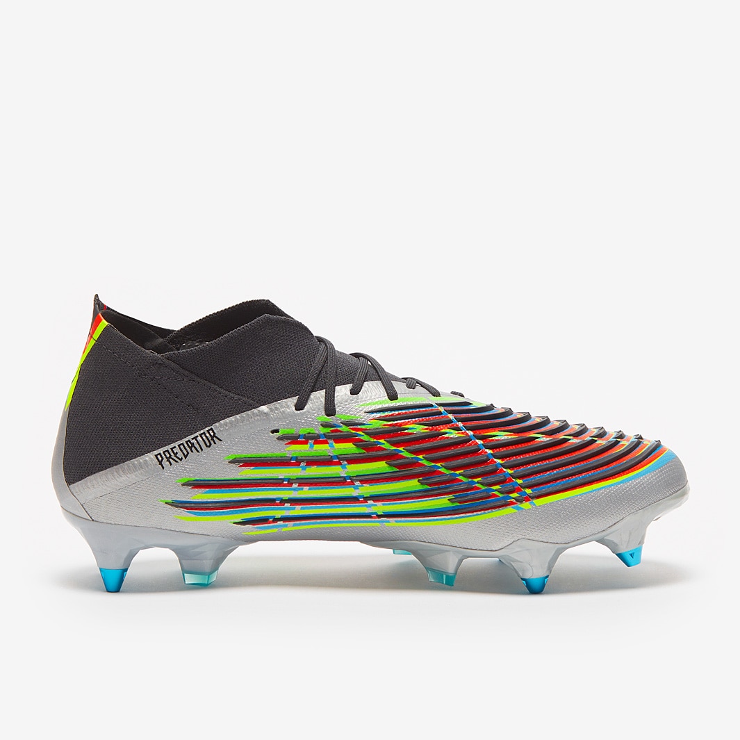 adidas Predator Edge.1 SG - Argento Metallico/Nero Core/Giallo Solare ...