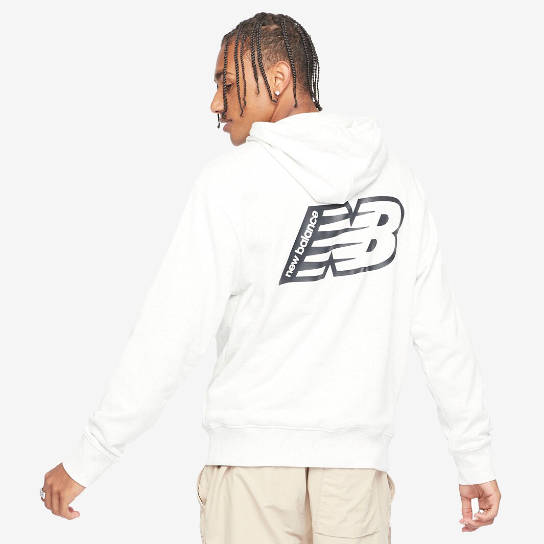 New Balance Essentials Fleece Hoodie - Sea Salt Heather - Sea Salt ...