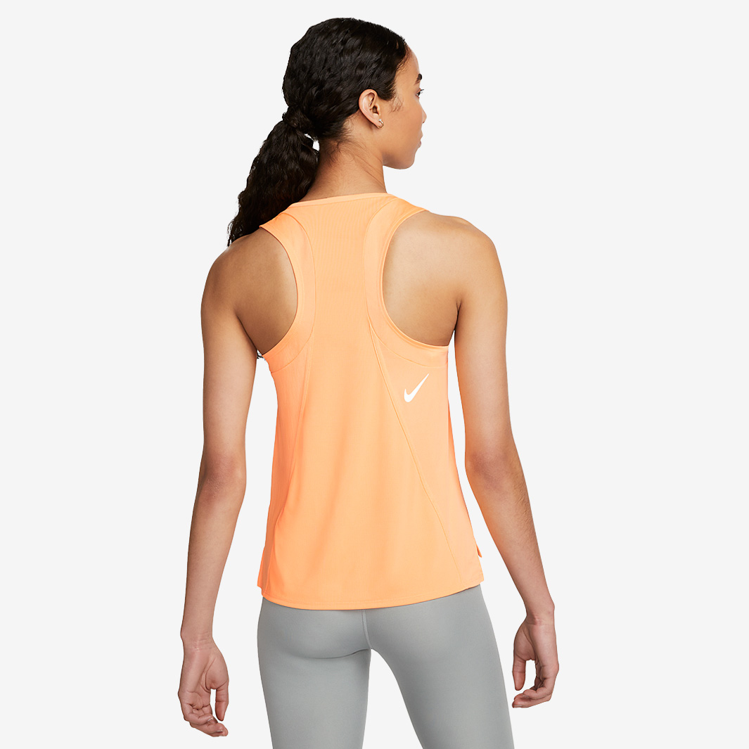 Nike Womens Dri-FIT Race Running Singlet - Peach Cream/Reflective ...
