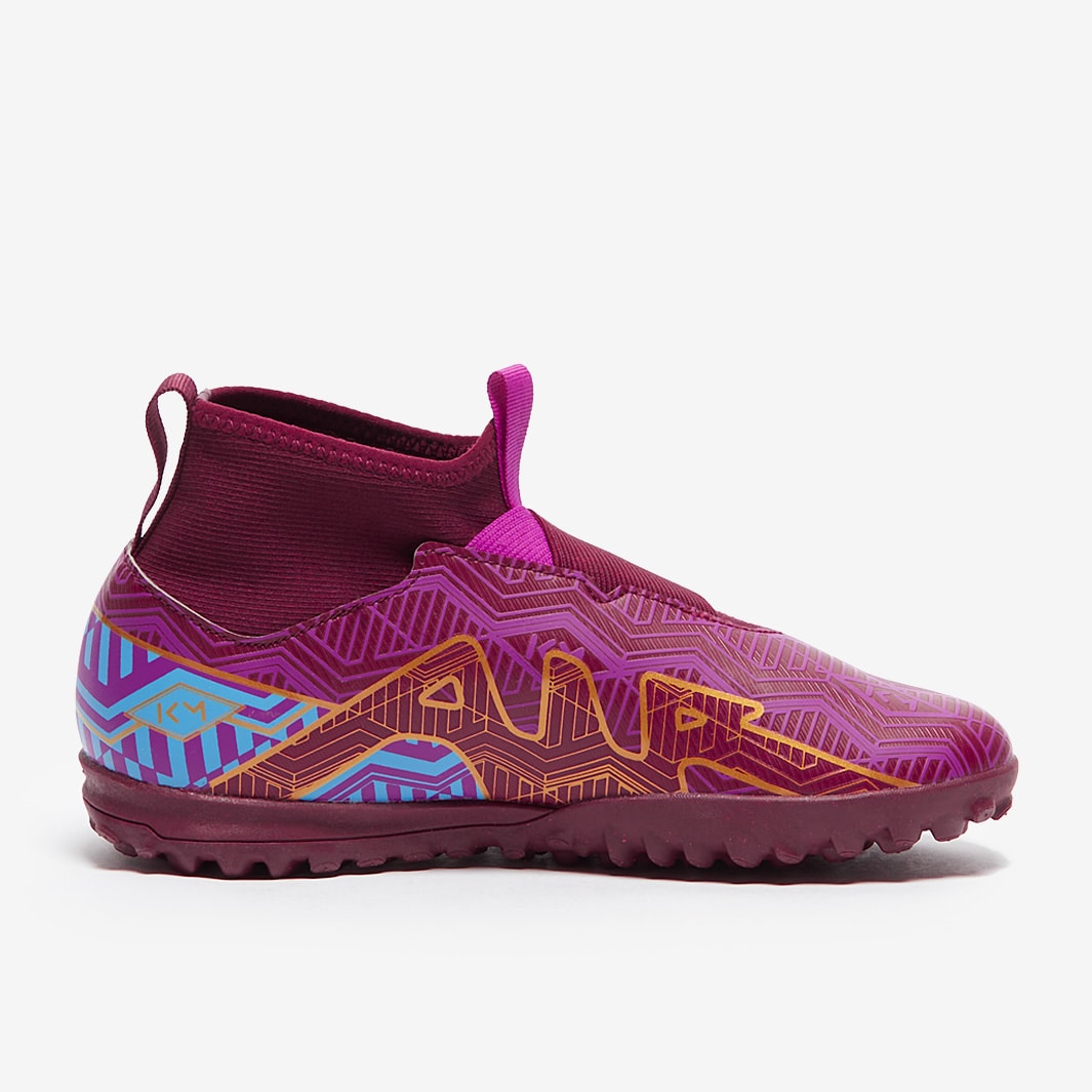 Nike Kids Zoom Mercurial Superfly IX Academy KM TF - Dark Beetroot/Mtlc ...