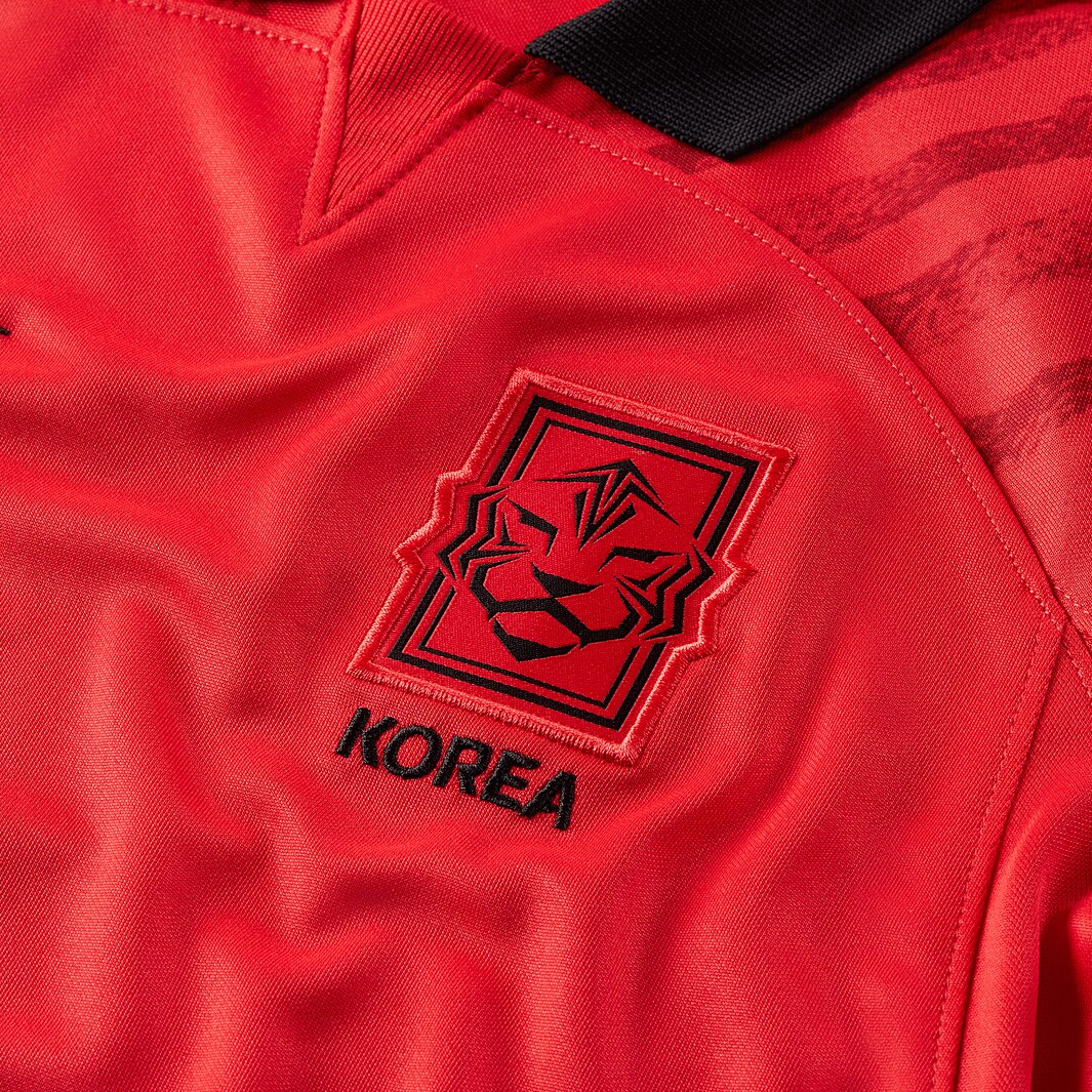Nike Korea Kids 22/23 Dri-Fit SS Home Shirt - Global Red/Pepper Red ...