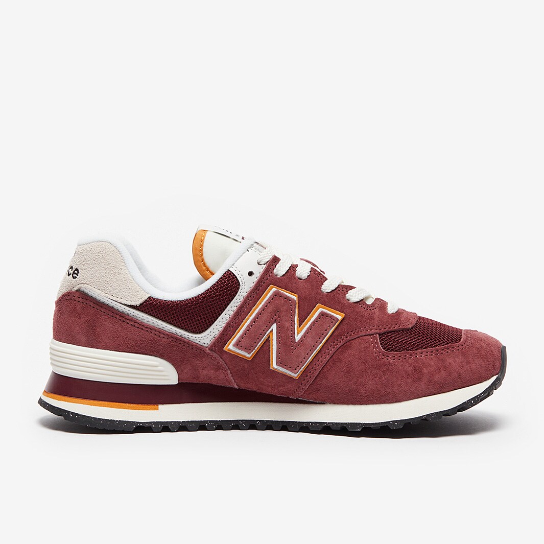 New Balance 574 - Burgundy - Trainers - Mens Shoes | Pro:Direct Soccer
