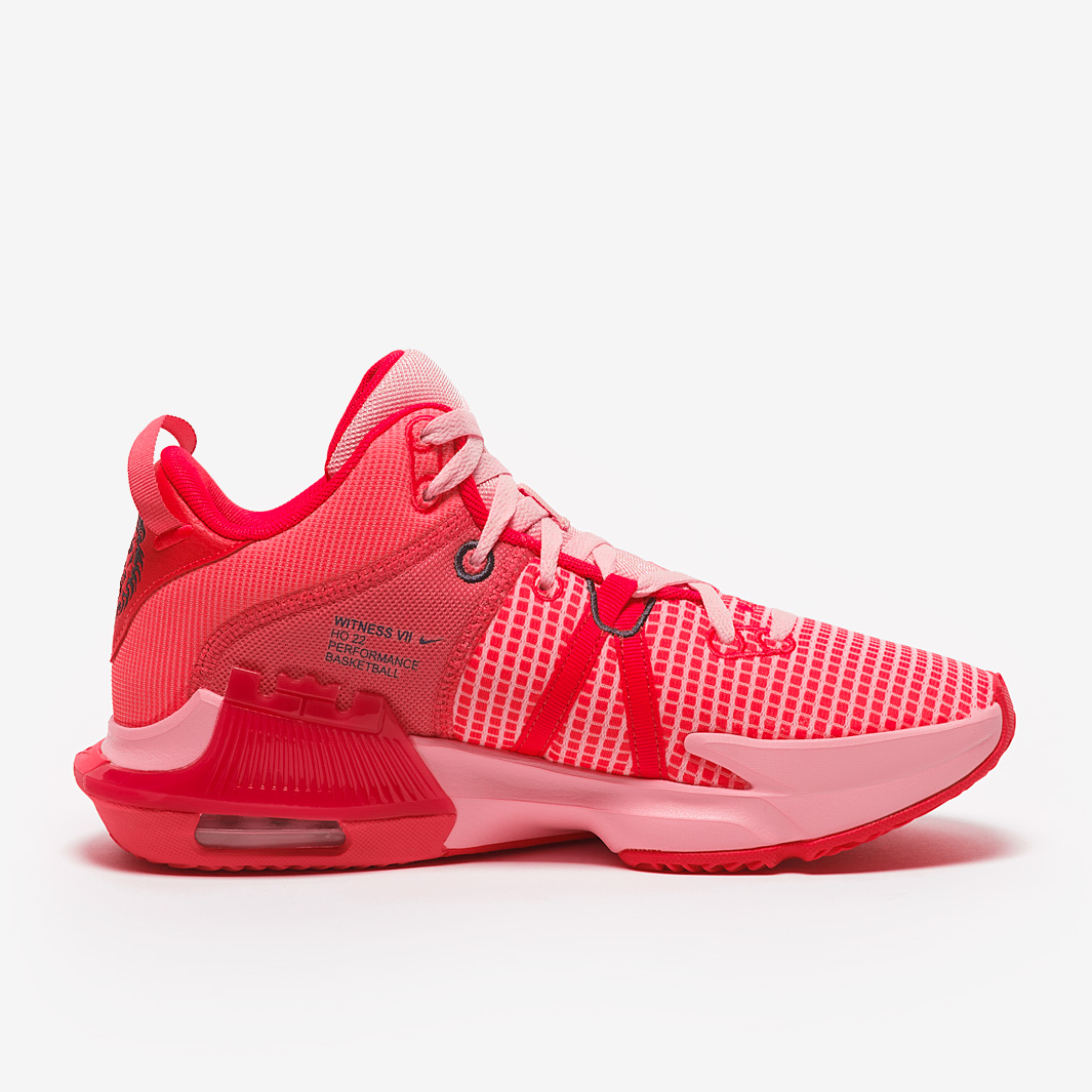 Nike LeBron Witness 7 - Bright Crimson/Cave Purple/Artic Orange - Mens ...