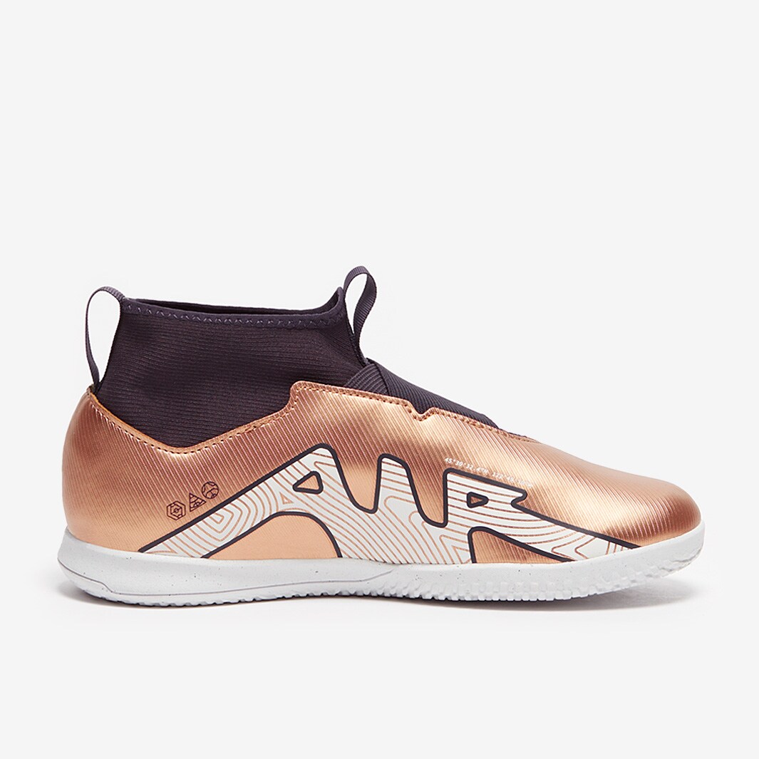 Nike Kids Air Zoom Mercurial Superfly IX Academy IC - Metallic Copper ...
