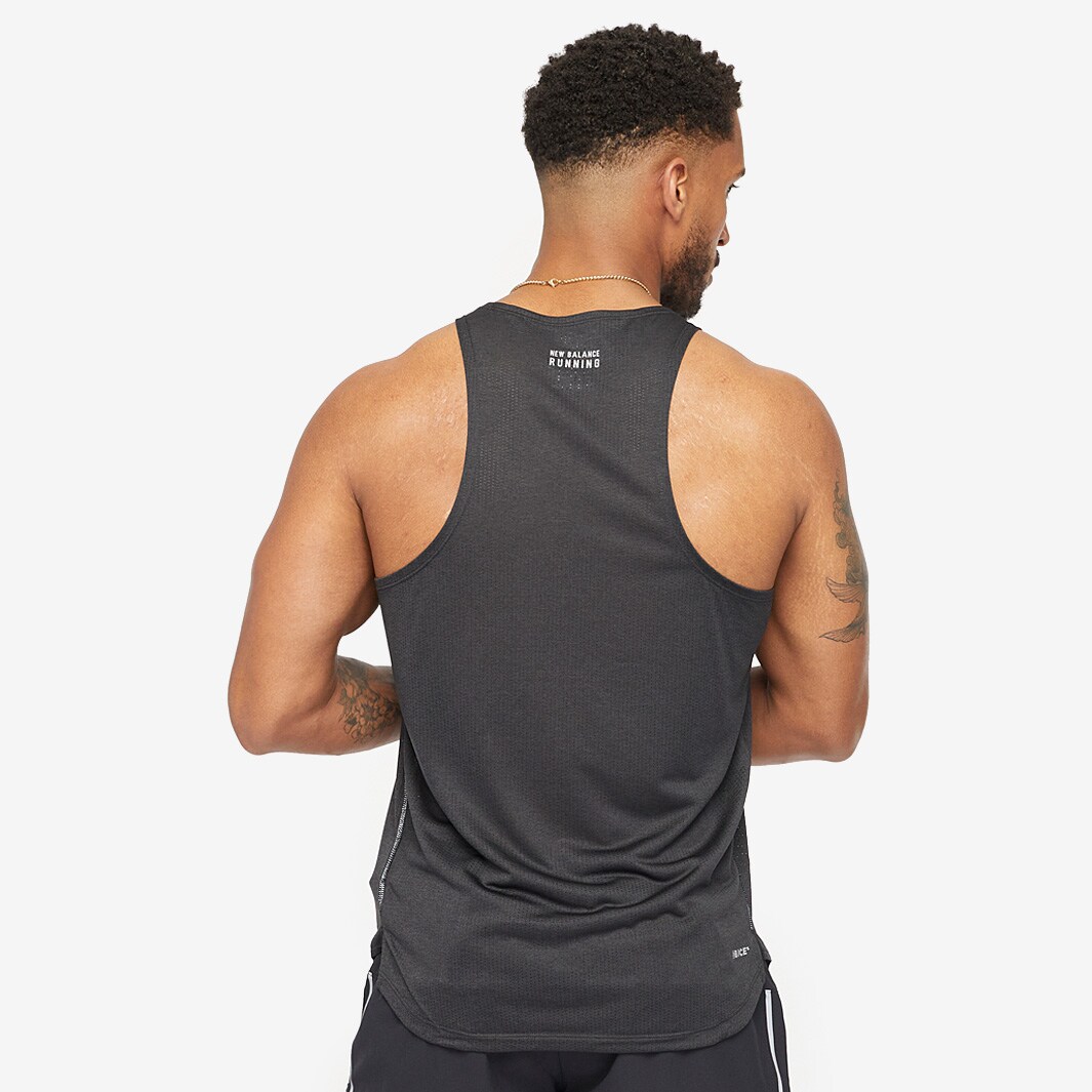 New Balance London Edition Impact Run Singlet - Black - Mens Clothing ...