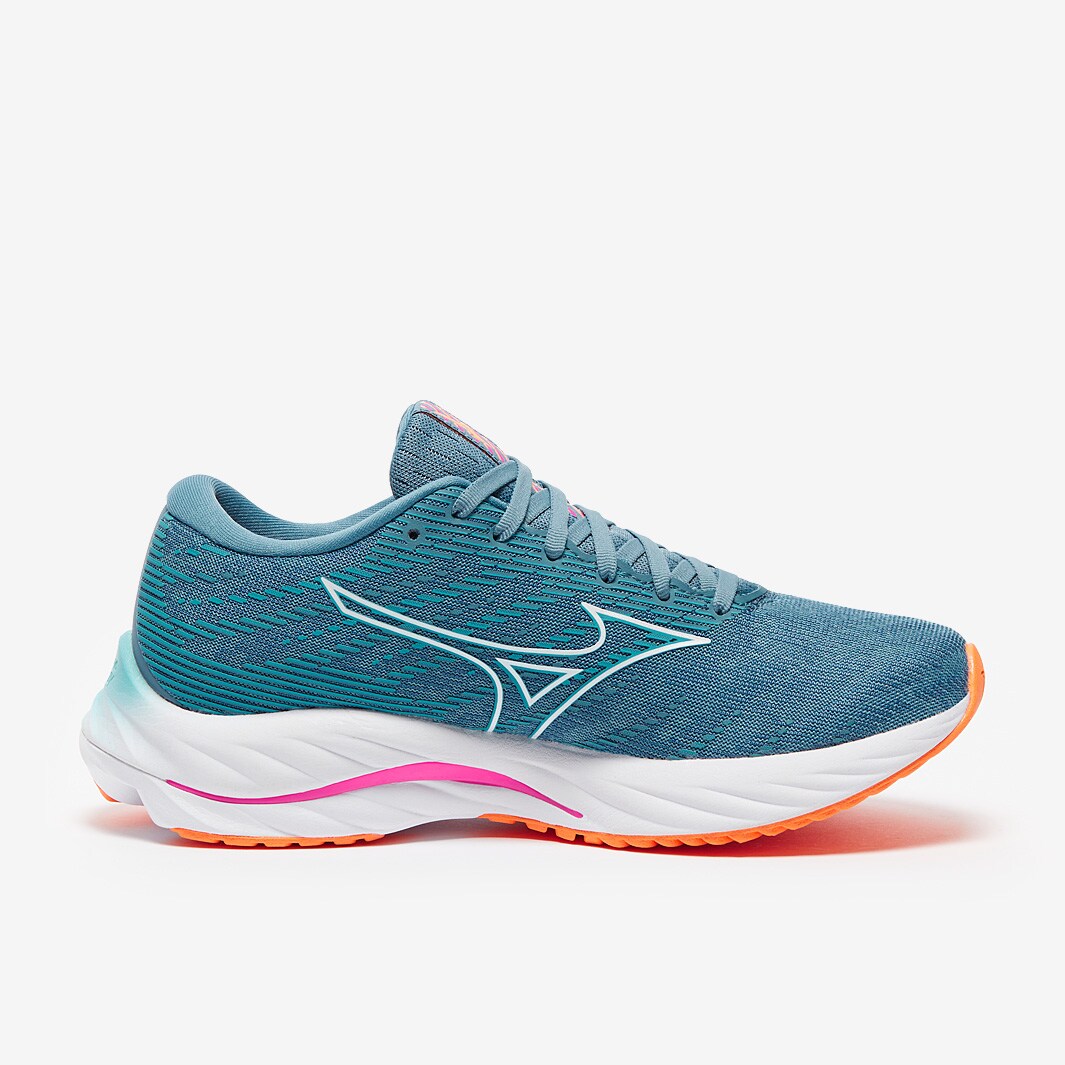 Mizuno Womens Wave Rider 26 - Antigua Sand/White/Light Orange - Womens ...