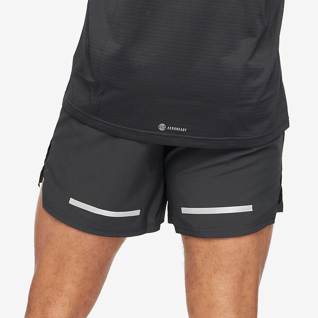 adidas Own The Run 5 Inch Cooler Shorts - Black - Mens Clothing | Pro ...