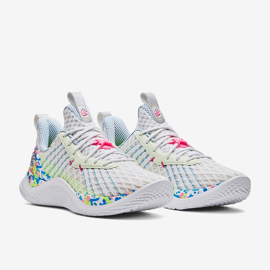 Under Armour Curry 10 Splash Party - White/Electric Blue/Metallic ...