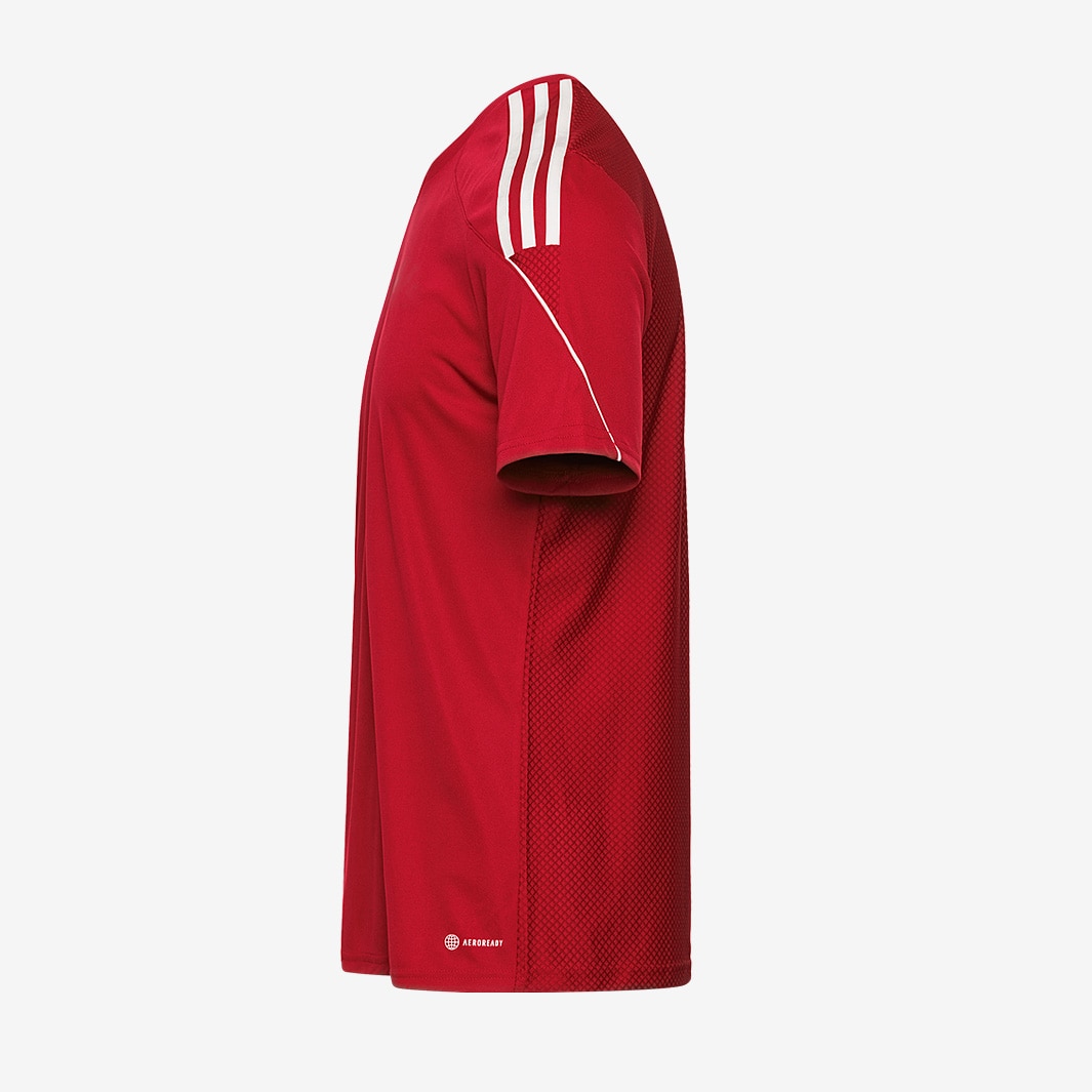adidas Tiro 23 SS Shirt - Team Power Red 2/White - Mens Football ...